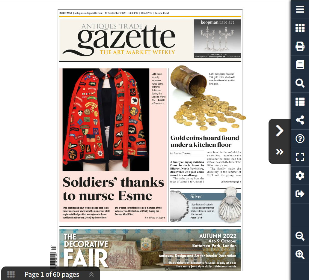 How to use the ATG ePaper | Antiques Trade Gazette